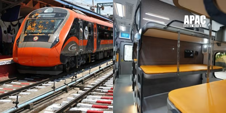 Railway Minister unveils prototype of Vande Bharat Sleeper Trains to ...